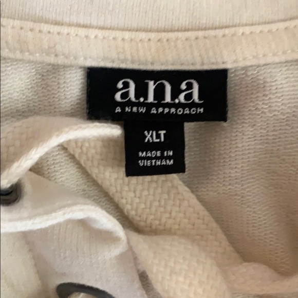 a.n.a | Tops | Ana Lace Up Sweatshirt Tall Length | Poshmark